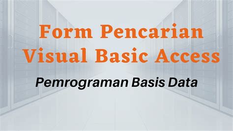 form pencarian vb net access youtube