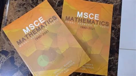 Msce Mathematics Model Answers Book