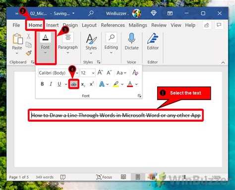 How To Strikethrough Text In Word Or Any Other App WinBuzzer