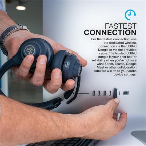 Jlab Go Work Gen 2 Wireless Headsets With Microphone 55 Playtime Pc