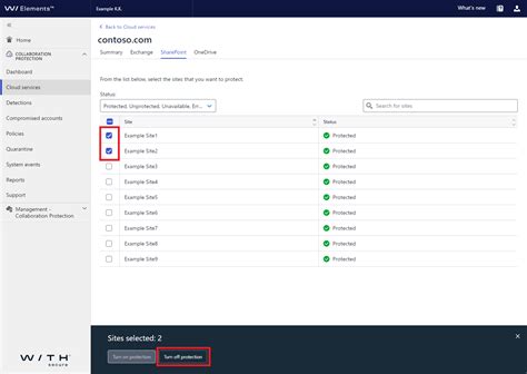 Disable Protection Of Sharepoint Site Hennge One Help Center