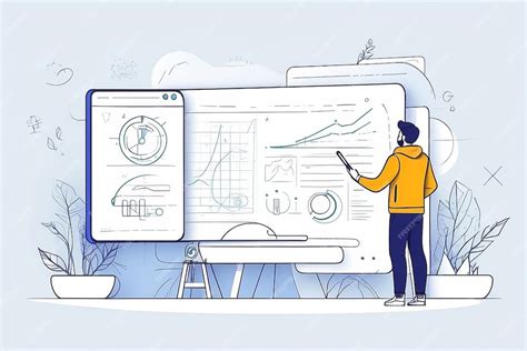 Premium Photo Man Is Working On Ui Ux Design Project Designer Drawing