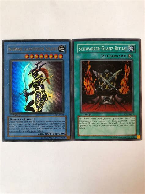 Yu Gi Oh Sye Schwarz Glänzender Soldat Ritual Gebraucht In
