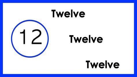 Learn Numbers 1~12 Counting Practice Learn English Mark Kulek
