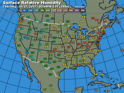Relative Humidity Map