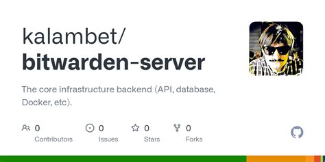 github kalambet bitwarden server the core infrastructure backend