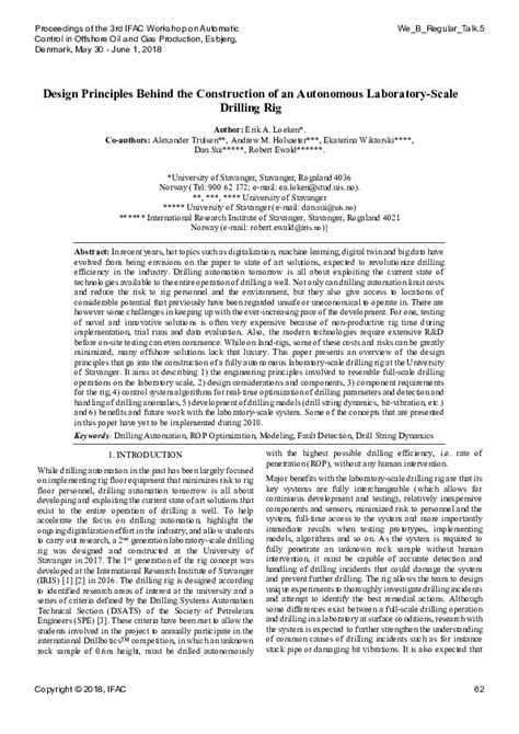 Pdf Design Principles Behind The Construction Of An Autonomous Laboratory Scale Drilling Rig