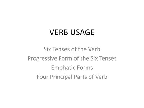 Solution Verb Usage Studypool