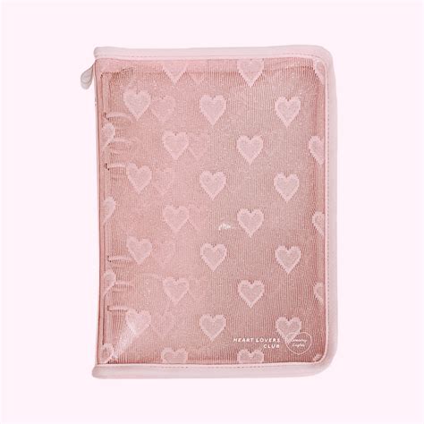 드리미라이츠 6공 다이어리 커버 투명 글리터 지퍼 바인더 육공 A5 A6