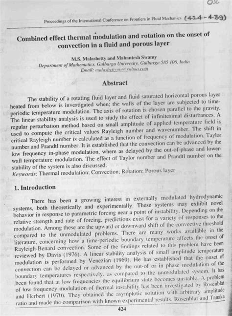 Pdf Combined Effect Of Thermal Modulation And Rotation On The Onset