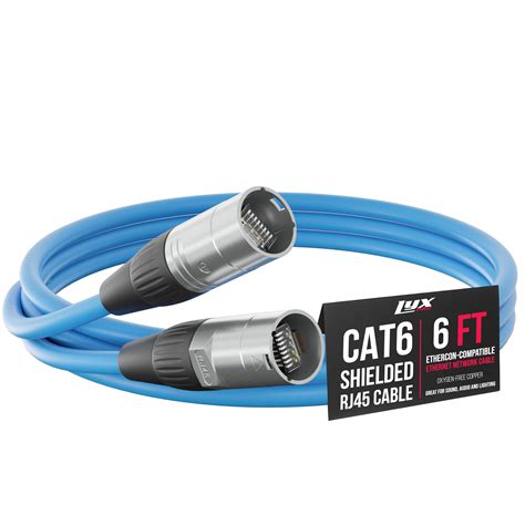 Cable Ethercon Lyxpro Blindado Cat6 De 18 M Profesional Azul Venta
