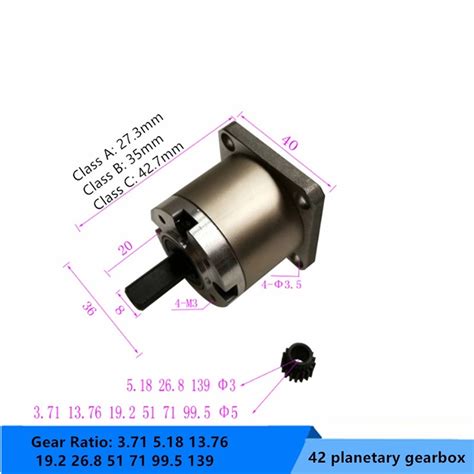 17 Stepper Motor Gearbox 42 Stepper Motor Planetary Gearbox Can Be Integrated With Stepper Motor
