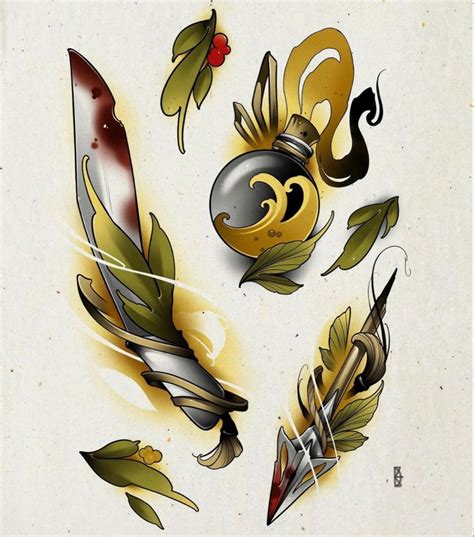 Neo Traditional Owl Tattoo Drawings