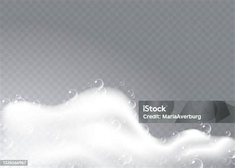 비누 거품과 현실적인 배경 목욕 세탁 백색 거품 샴푸 비누 깨끗한 거품 광택 세척 위생 세제 벡터 체크 인 투명 배경 3차원