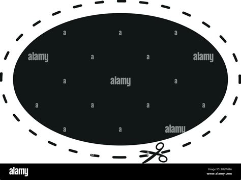 Cut Line Icon With Scissor Cut Here Guidance Scissors And Dash Coupon Mark And Symbol For