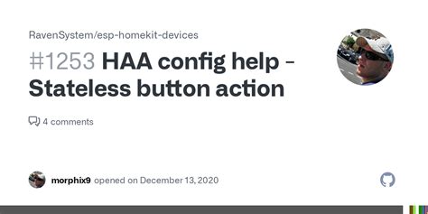 HAA Config Help Stateless Button Action Issue 1253 RavenSystem Esp Homekit Devices GitHub