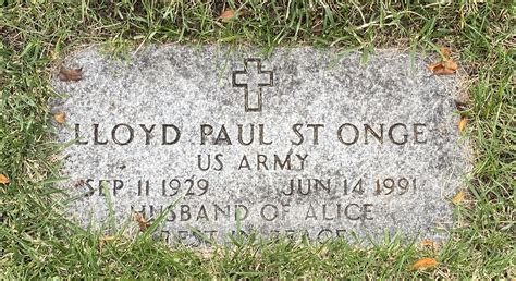 Lloyd Paul St Onge 1929 1991 Find A Grave Memorial