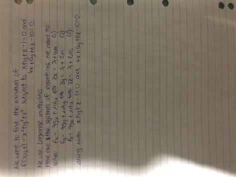 Calculus Lagrange Multiplier With Two Constraints Problem