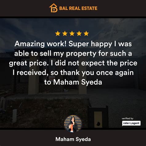Maham Syeda On Linkedin Ratemyagent Realestate Bal