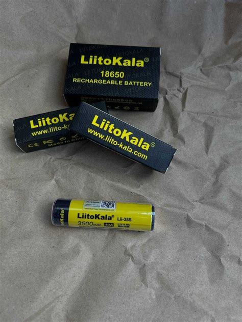 Знижка на ОПТ! Акумулятори 18650 Li-Ion LiitoKala 3500 mAh із захистом ...