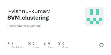 Github I Vishnu Kumarsvmclustering Used Svm For Clustering