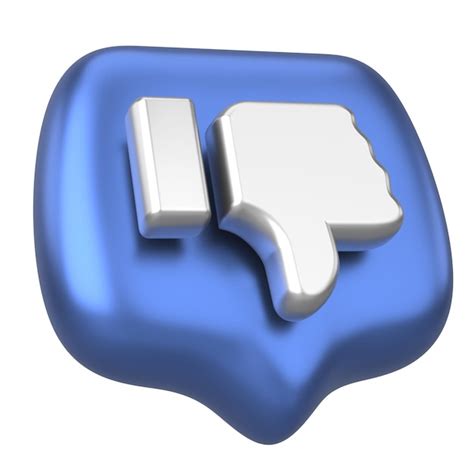 Premium Photo Dislike Icon Dislike Button 3d Illustration
