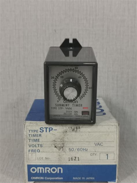 Omron Subminy Timer Stp Nmh 60sec 200 220v Orbit Surplus