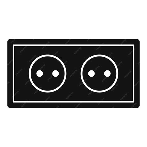 Premium Vector Double Power Socket Icon Simple Illustration Of Double Power Socket Vector Icon