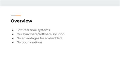 Mirko Damiani An Embedded Soft Real Time Distributed System In Go Ppt