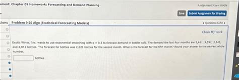 solved hment chapter 09 homework forecasting and demand