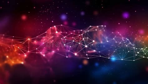 Technology Background Abstract Background With Connecting Dots And