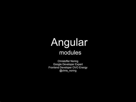 Angular Modules In Depth Pptx