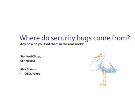 PPT Where Do Security Bugs Come From PowerPoint Presentation Free Download ID