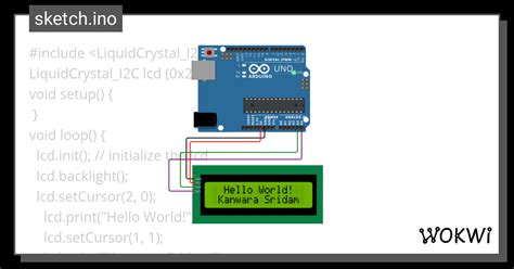 แสดงข้อความที่หน้าจอ Wokwi Esp32 Stm32 Arduino Simulator