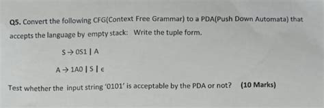 This Is A Question From Theory Of Computation Chegg Com