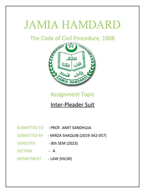 Cpc Assignment 8 The Sem Pdf Lawsuit Leasehold Estate