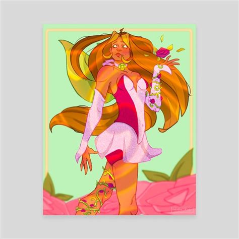 Flora Fairy Of Nature Winx Club Fan Art An Art Canvas By Arty Reby Inprnt