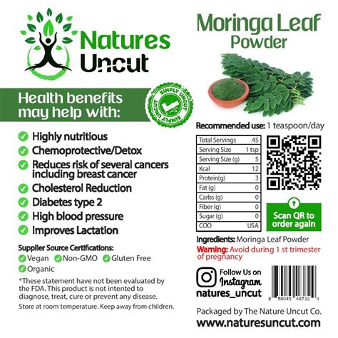Moringa Leaf 8 Oz
