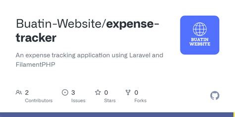 Github Buatin Websiteexpense Tracker An Expense Tracking