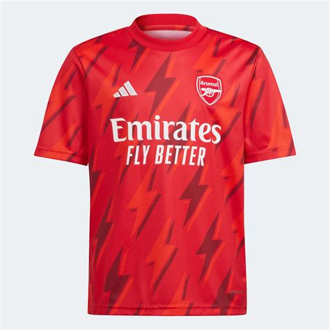 Adidas 2023 24 Arsenal Youth Pre Match Soccer Jersey Prosoccer