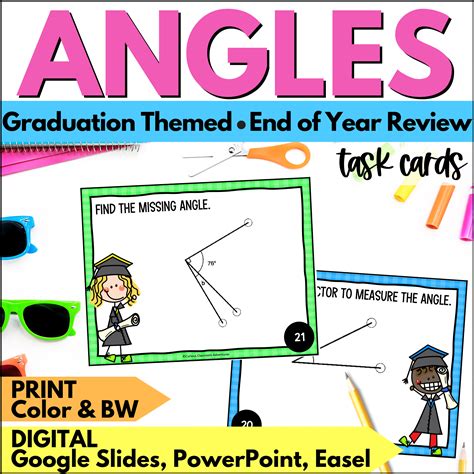 End Of Year Angles And Measuring Angles Task Cards Curious Classroom Adventures