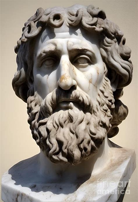 Classical Marble Bust Of Odysseus At Sea Digital Art By Jeffrey
