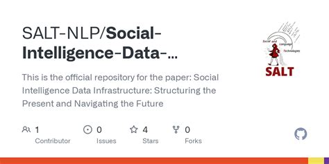 github salt nlp social intelligence data infrastructure this is the