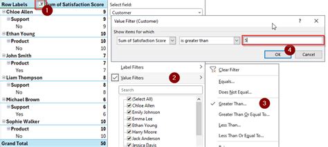 How To Filter Values With Greater Than In Excel Pivot Table Excel Insider