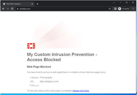 Technical Tip Block Page For Blocked Website Fortinet Community
