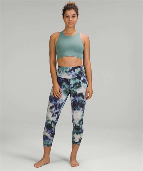Lululemon Align High Rise Crop Meteor Wash Print Multi Lulu Fanatics