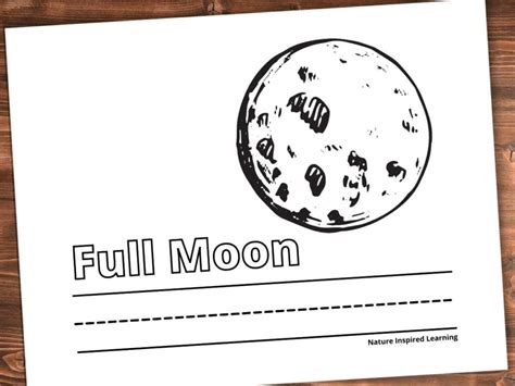 Full Moon Coloring Sheet
