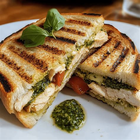 Tuscan Pesto Chicken Panini Recipe Yumm