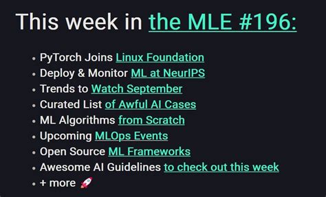 issue 196 the ml engineer 🤖