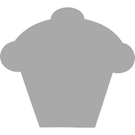 Dark Gray Cupcake 2 Icon Free Dark Gray Food Icons